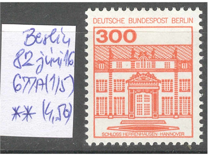 kt031f, 16.jun.1982. DeutscheBPB Mi677A ** 1/5