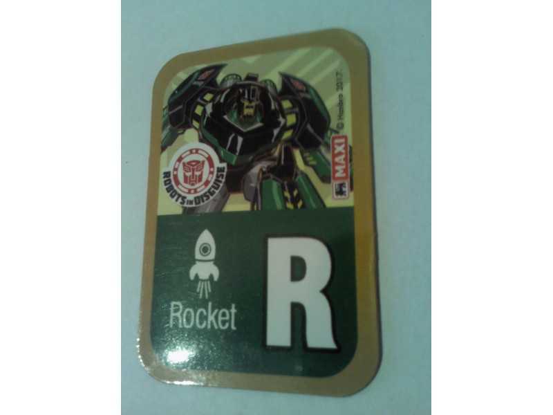 TRANSFORMERS MAGNETI-slovo R
