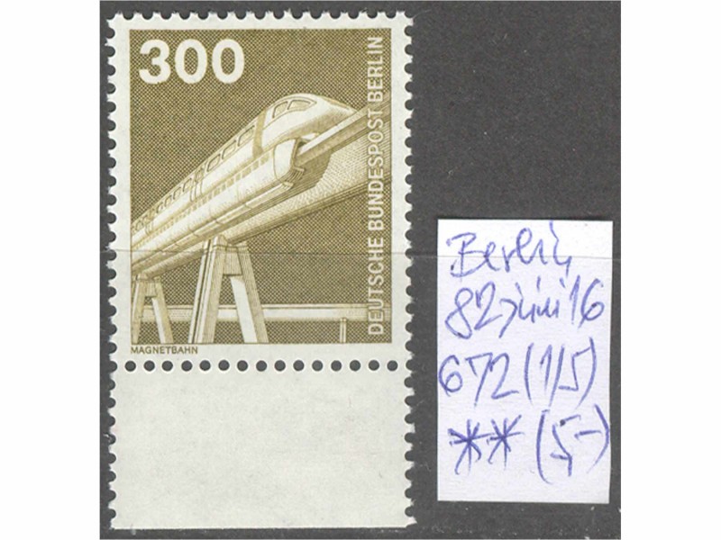 kt037d, 16.jun.1982. DBBerlin Mi672 ** 1/5