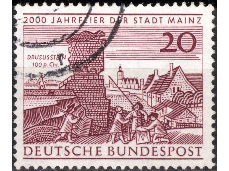 kt041h, 10. maj.1962. DeutscheBR Mi375(-o-) 1/1