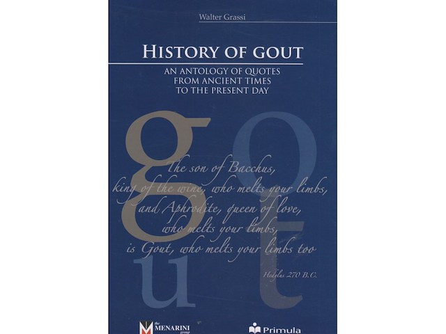 HISTORY OF GOUT / Walter Grassi - perfekttttttttt