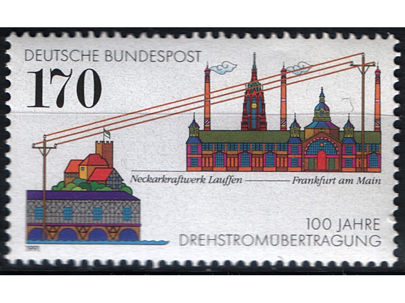 kt252m, 08.jaug1991 DeutscheBP Mi1558 ** 1/1