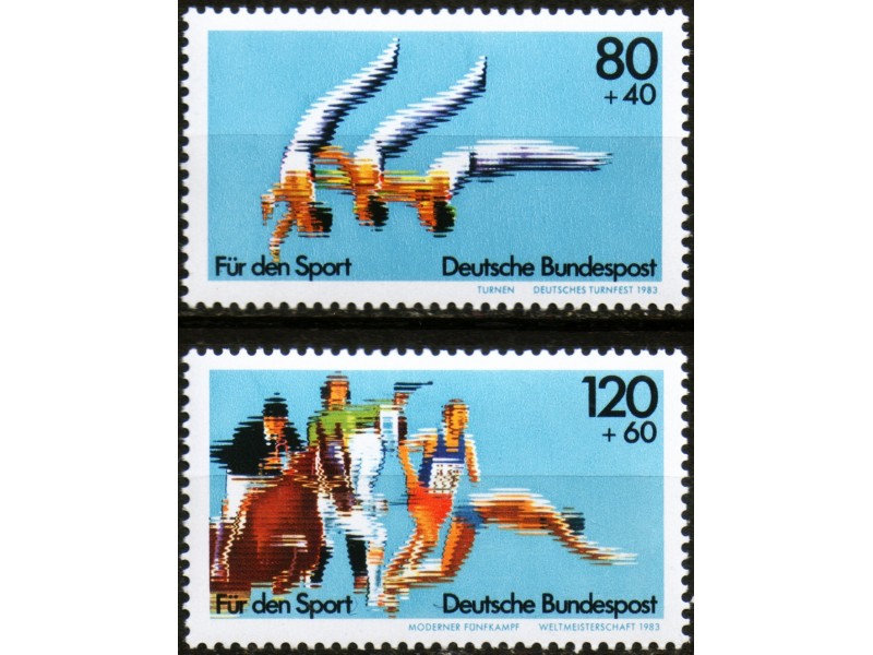 kt025v, 12. apr.1983. DeutscheBP Mi1172-3 ** 2/2