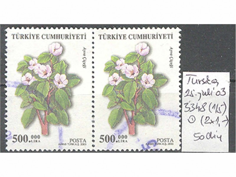 kt071a, 25.jul.2003. Turska Mi3348 lot dvojac -o-