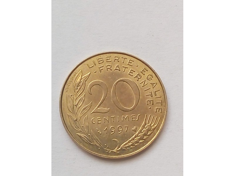 20 Centimes 1997.godine --- Francuska ---