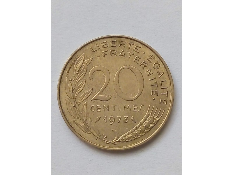 20 Centimes 1973.godine --- Francuska ---