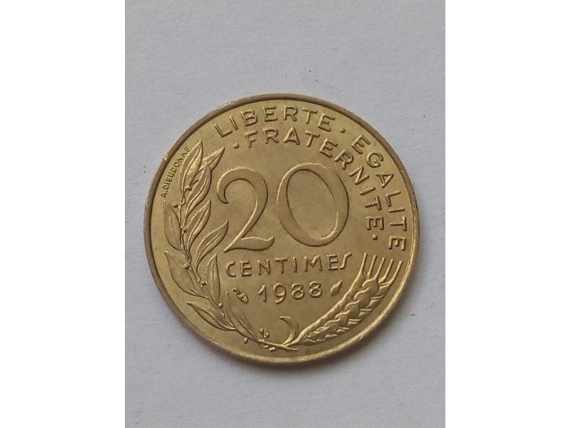 20 Centimes 1988.godine --- Francuska ---