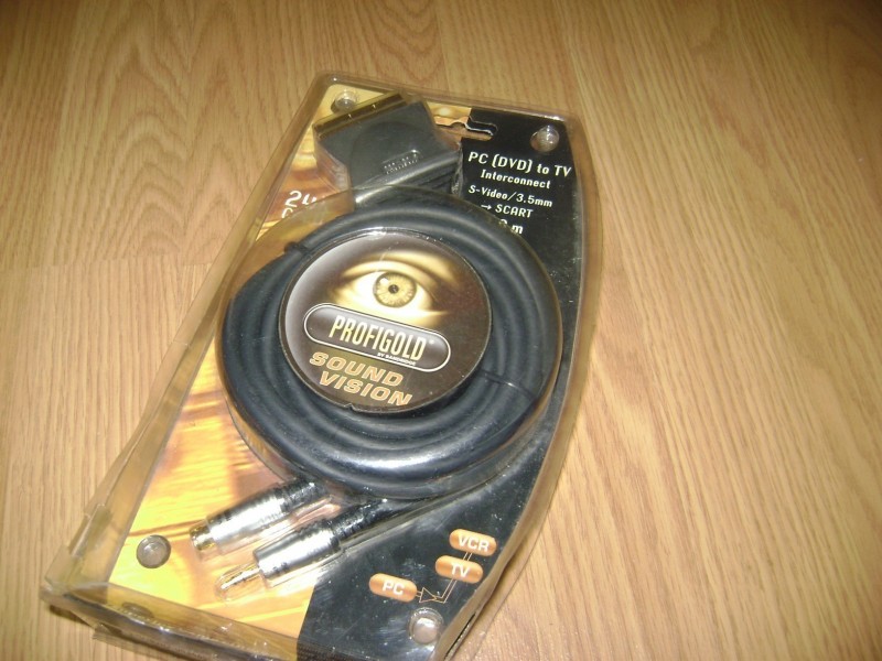Profigold kablovi s-video/3.5mm-scart 3m novo