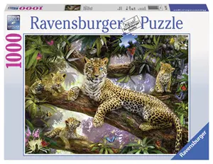 Ravensburger Ravensburger puzzle 1000 delova- Porodica leoparda (19148)