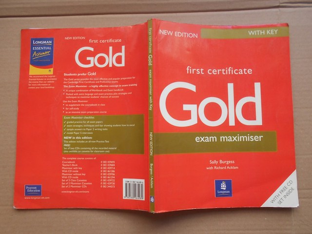Engleski Gold first certificate exam maximiser.longman