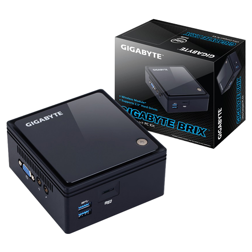 GIGABYTE GB-BACE-3160 BRIX Mini PC Intel Quad Core J3160 1.6GHz (2.24GHz)