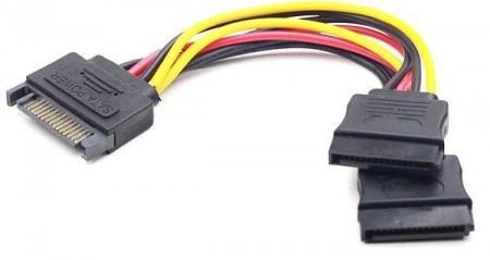 GEMBIRD SATA power splitter kabl 0.15m CC-SATAM2F-01