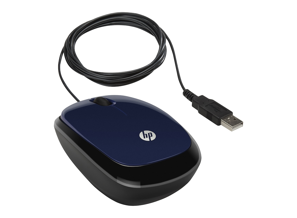 HP X1200 Wired Mouse USB Blue H6F00AA