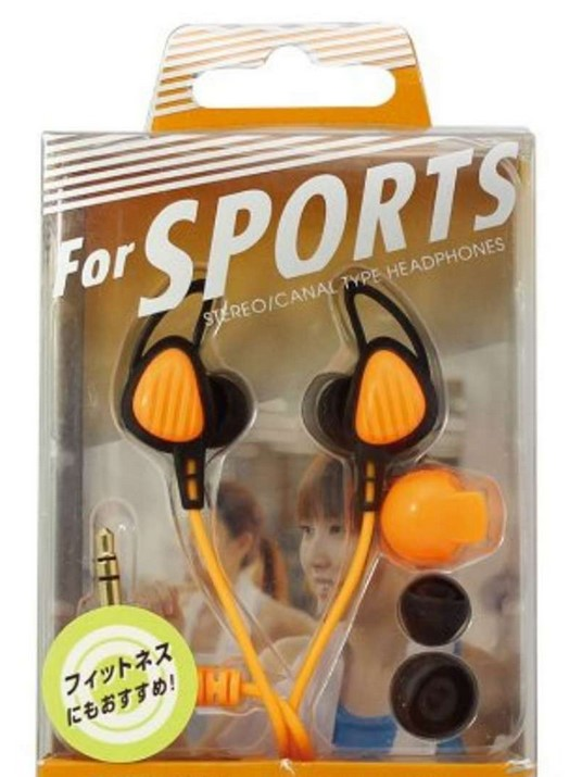 MAXELL SLUSALICE HP-S20 SPORTS HEADPHONES ORANGE
