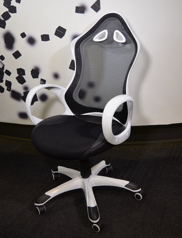 Anji Hanjin Seating Co. Gaming chair DS-026 (mesh + PU) black & white