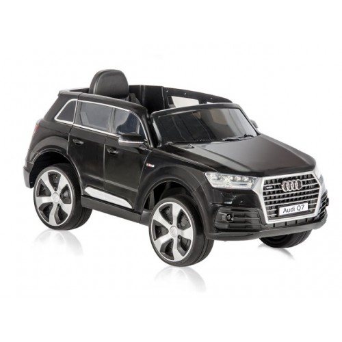 Automobil na akumulator Audi Q7 sa mekim gumama Crni