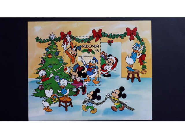 Dizni (Disney) Redonda Christmas 1983. ** Čisto B113