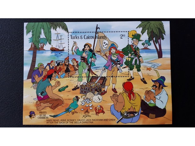 Dizni (Disney) Turks and Caicos Isl. 1985.** Čisto B49