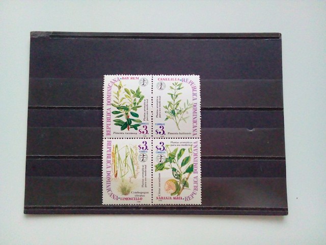 Dominikana 1998 flora serija cisto ** (6772)