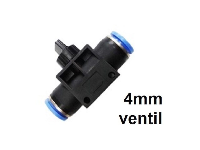 Pneumatski rucni ventil 4mm - HVU04-04