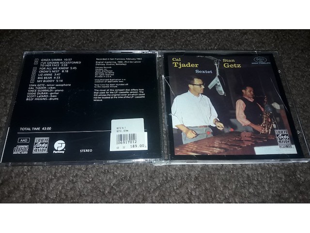 Stan Getz with Cal Tjader , ORIGINAL