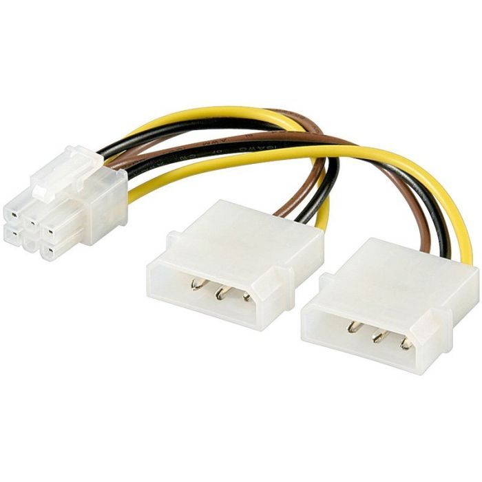 Adapter 2x Molex - 6pin PCI Express 51360
Adapter 2x Molex - 6pin PCI Express 51360