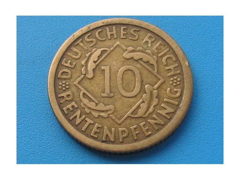 Nemačka 100 - 10 Rentenpfennig 1924 =A=