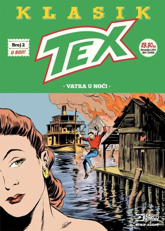 Strip agent TEX KLASIK 2: VATRA U NOĆI