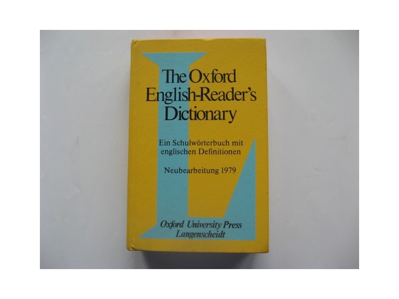 The Oxford English-Reader s Dictionary