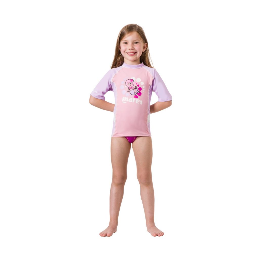 MARES RASH GUARD KID S/Sleeve GIRL (UPF50+)