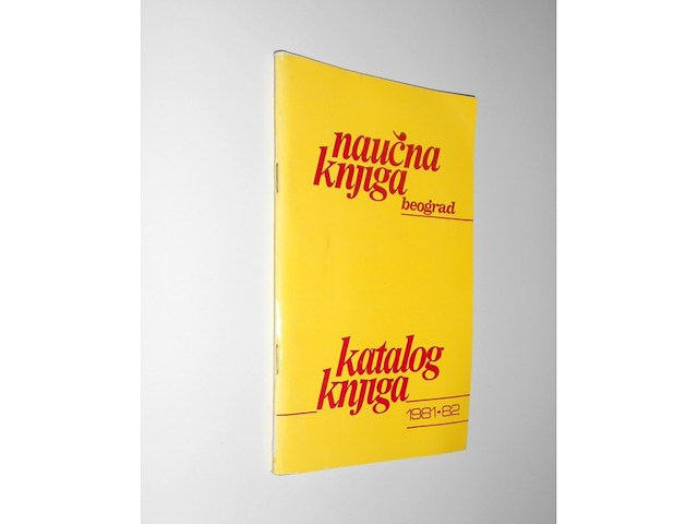 Naučna knjiga Beograd, katalog knjiga 1981-1982