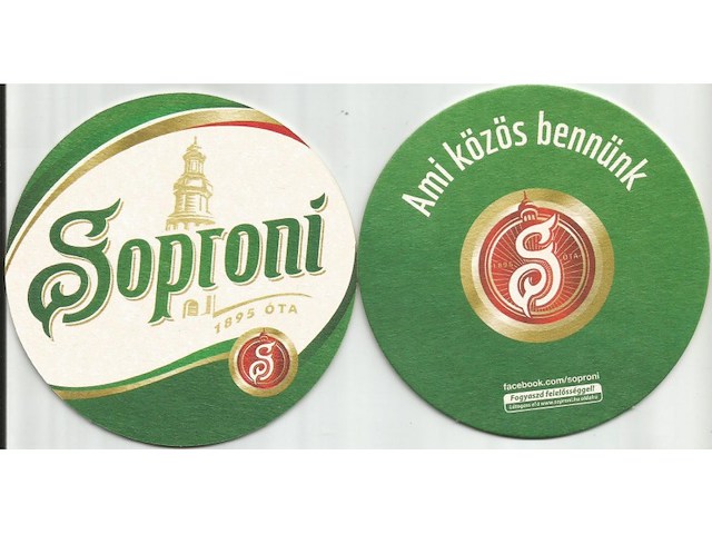 SOPRONI podmetac za pivo iz Madjarske