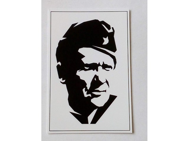 Josip Broz Tito - Portret u crno beloj kombinaciji