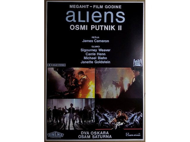 ALIENS / OSMI PUTNIK 2 (1986) FILMSKI PLAKAT