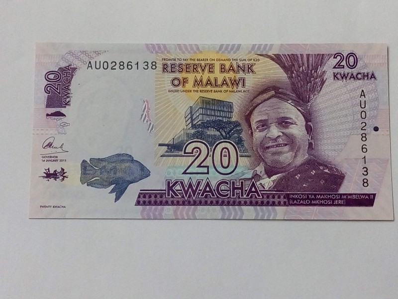 20 Kwacha 2013.godine - Malavi - ODLICNA -