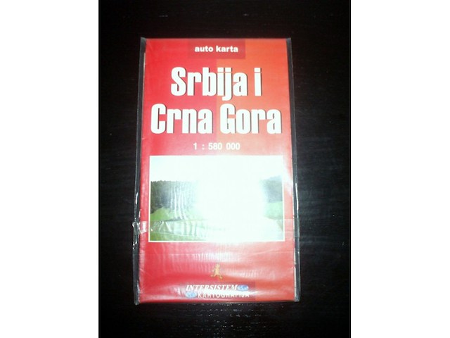 Auto karta-Srbija i Crna Gora,srp.-eng., nova