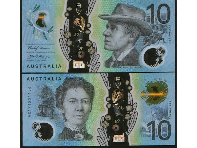 Australia 10 Dollars 2017. UNC Polymer.