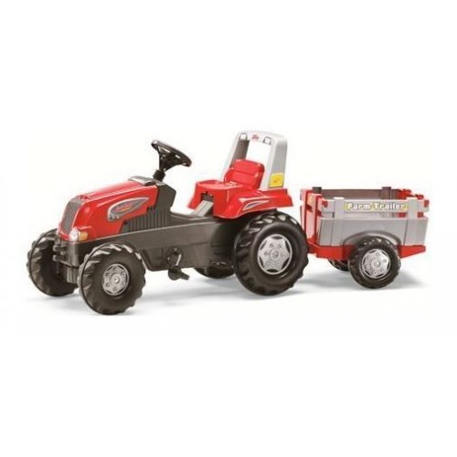 Rolly toys Junior Farm Traktor na pedale sa prikolicom