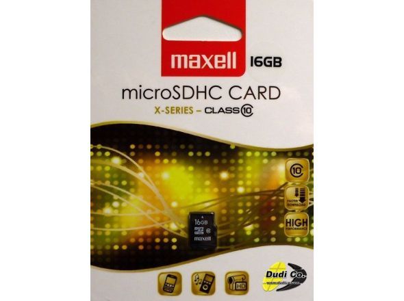 Maxell micro sdhc 16gb x-series+adapter, class 10