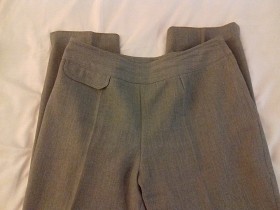 Sive poslovne pantalone, L
