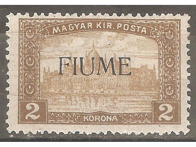 1918 - FIUME Parlament 2 kr MH