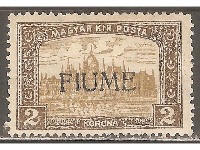 1918 - FIUME Parlament 2 kr MH