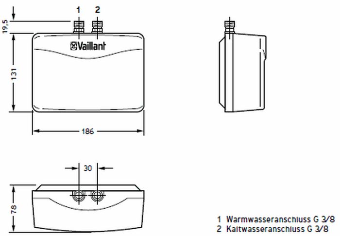 Vaillant protočni bojler VEd H 6/2N 0010018602