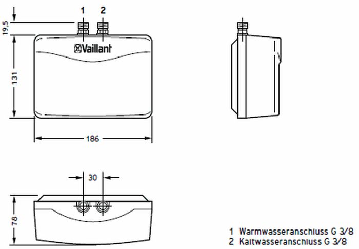 Vaillant protočni bojler VED H 6/2 0010018599
