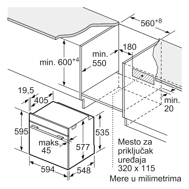 Bosch ugradna rerna HSG636ES1