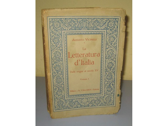 La letteratura d italia 1 dalle origini al secolo XV