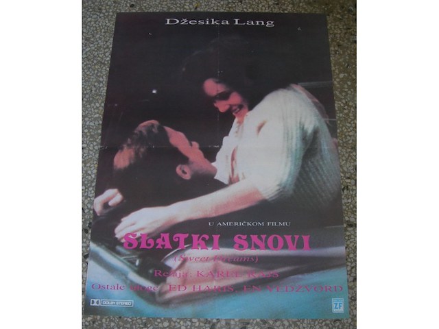 Slatki snovi (Jessica Lange) - filmski plakat