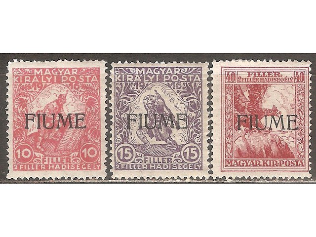 1918 - FIUME 2 decembar komplet serija MH