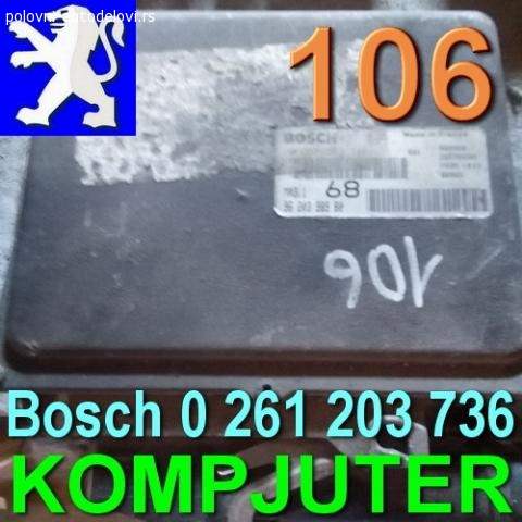 Kompjuter 106 Bosch 0 261 203 736 Peugeot