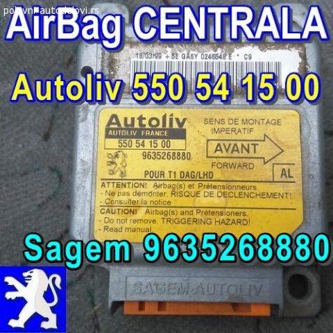 AirBag CENTRALA Autoliv 550 54 15 00 Pežo Sagem 9635268880
